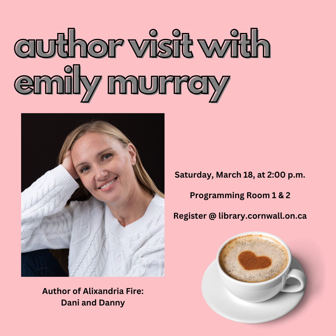 Author Visit with Emily Murray | Cornwall Public Library
